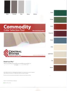 Color Chart - Tarheel Metal Structures, Inc
